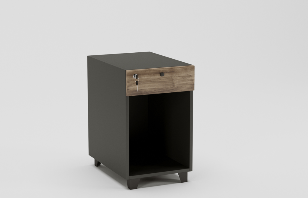 Stylish Dynamo Single Drawer Pedestal: High-Quality