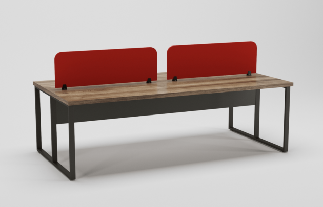 Dynamo Linear Workstation for 4 person with Stylish Design